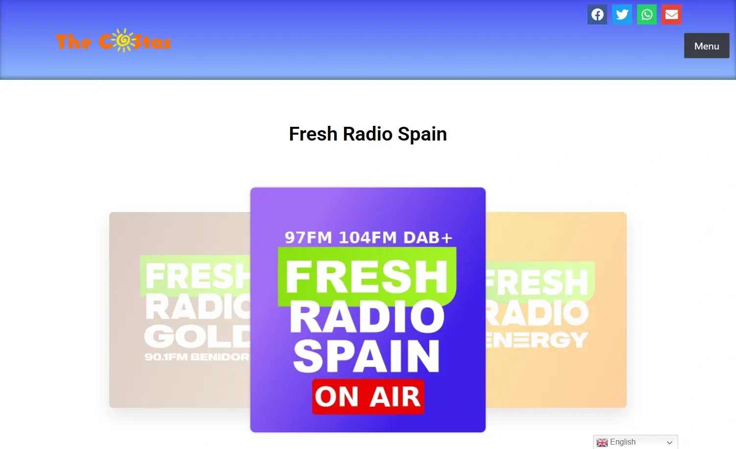 Fresh Radio Spain - English Speaking Radio - The Costas 2026
